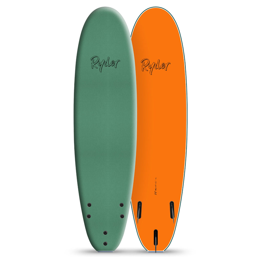 Ryder Mal Series | 7ft Soft Surfboard - Steel Green – Nomad Bodyboards