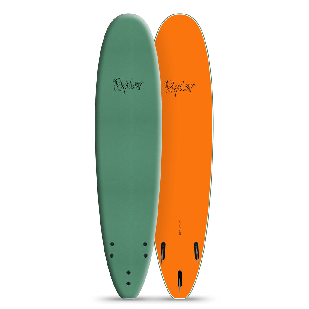 Ryder Mal Series | 8ft Soft Surfboard - Steel Green – Nomad Bodyboards