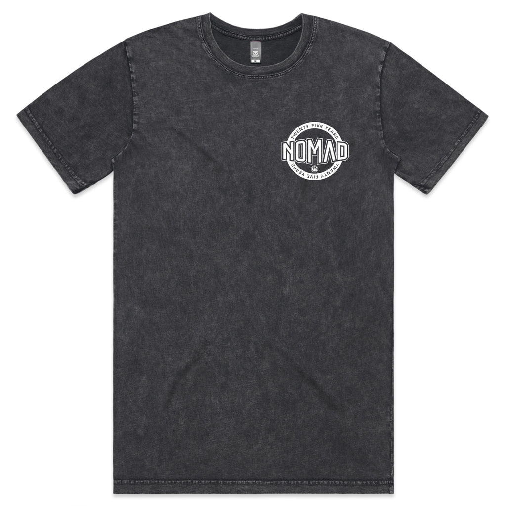 Nomad 25 YEARS T-Shirt - Stonewash Black – Nomad Bodyboards