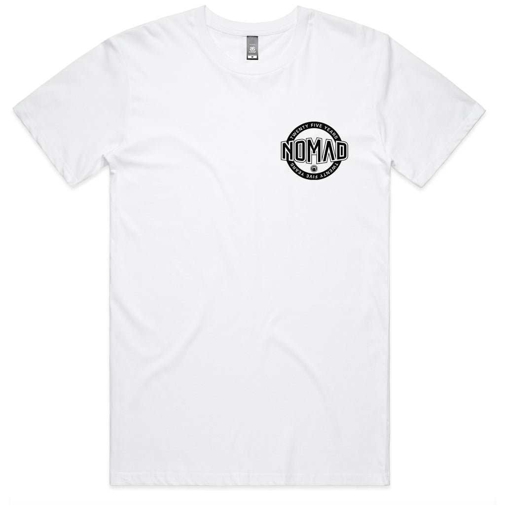Nomad 25 YEARS T-Shirt - White – Nomad Bodyboards